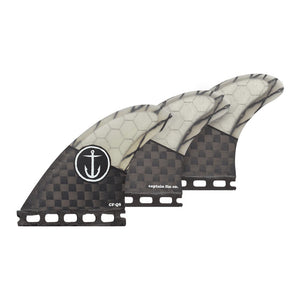 Captain Fin | Cf Quikness Honeycomb / Carbon Fibre Large 3 Fin Set. Si