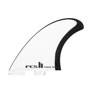 FCS2 x Jason Stevenson | JS Power Twin PG LGE-XLG Twin Fin Set. White/