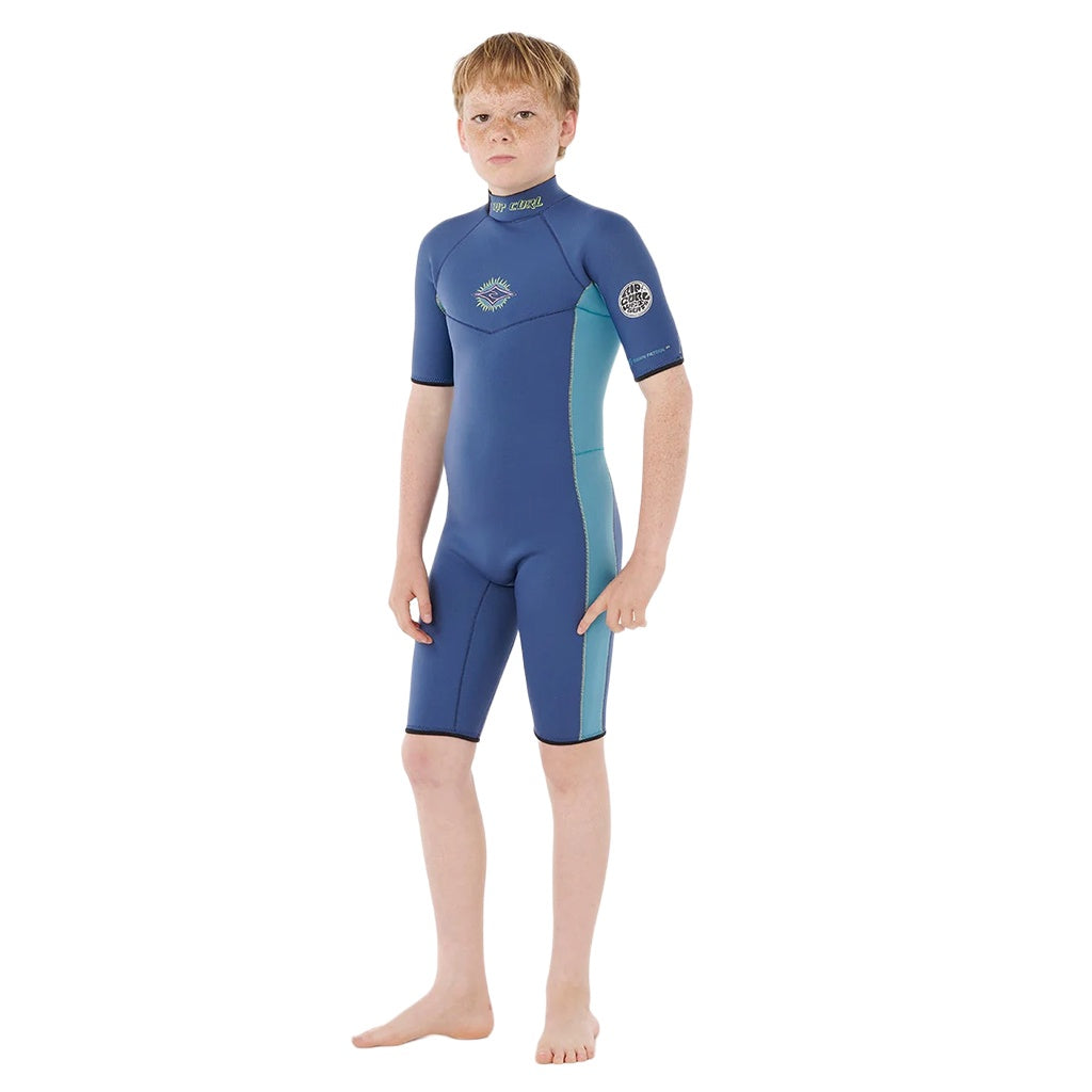 Rip Curl | Boys Dawn Patrol 2mm Back Zip Short Sleeve Spring Suit Wets